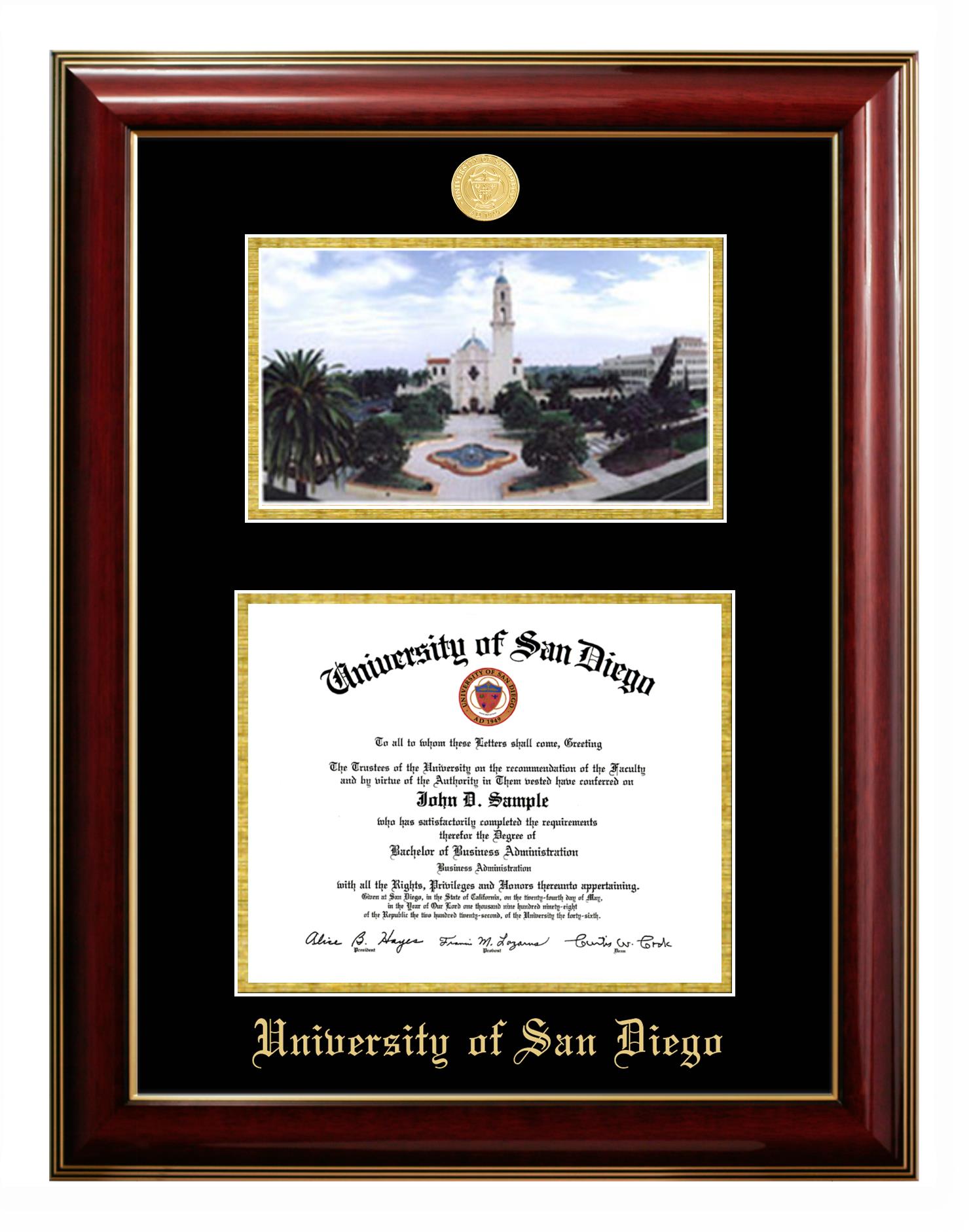 University of San Diego | Custom Diploma Frames | University Frames